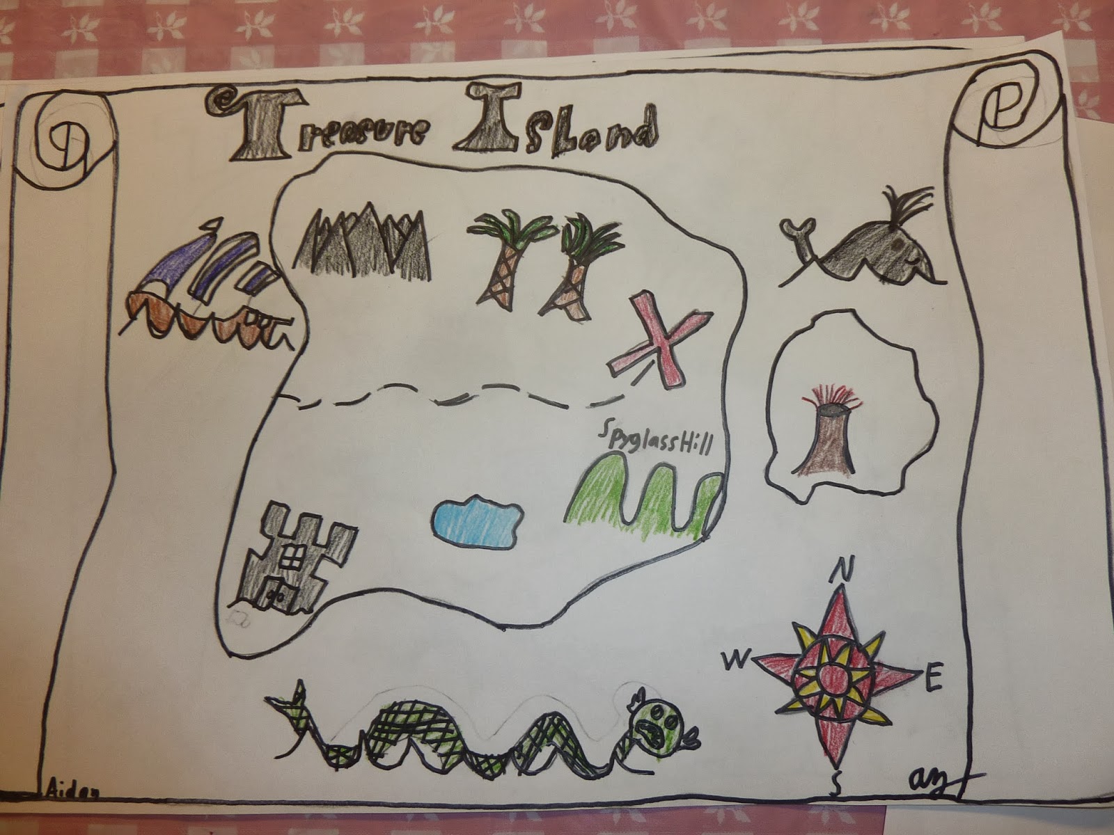 P. C. K. Art Room : Treasure Island Mapmaking