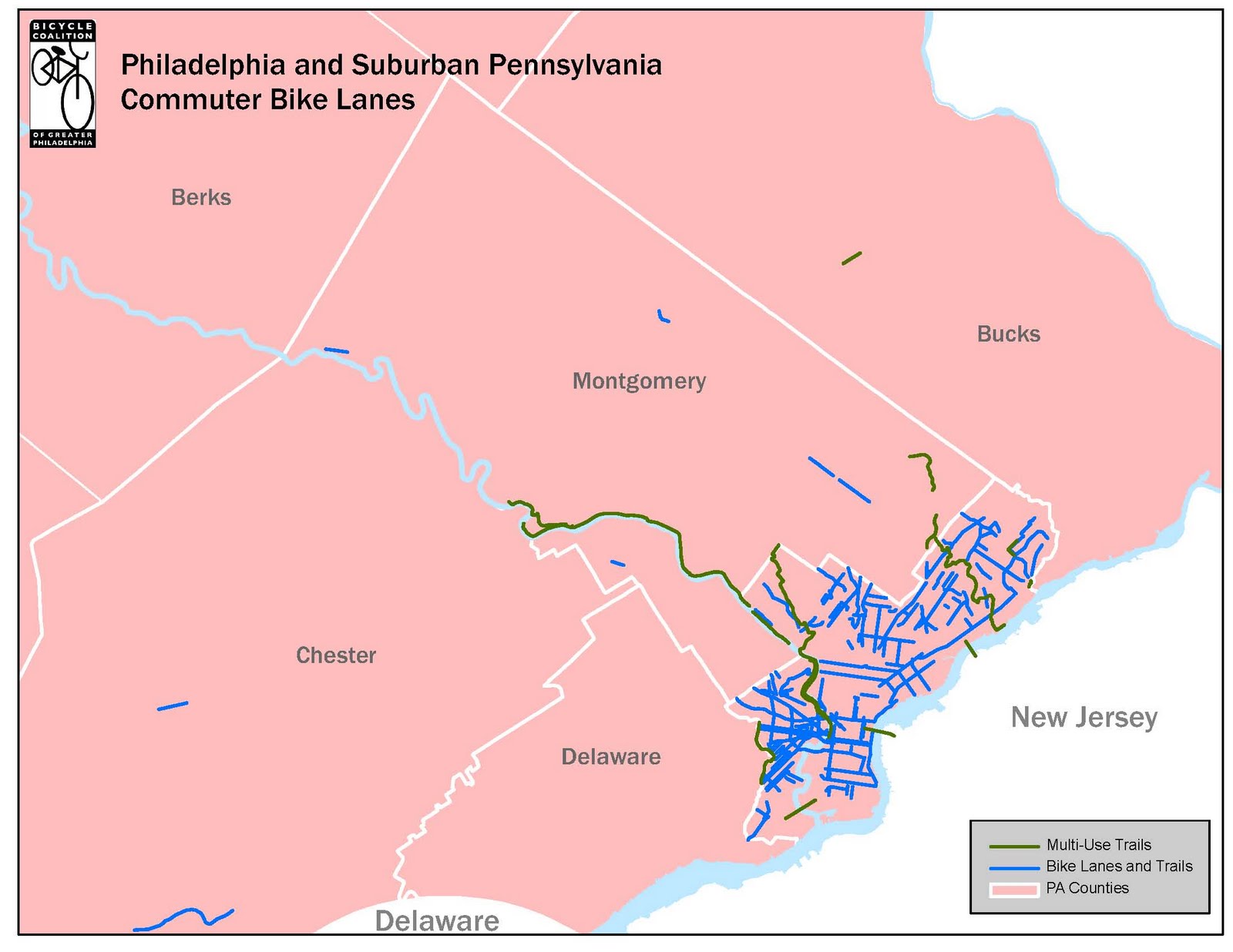 Greater Philadelphia Bicycle News: Bike Lanes - The Imbalance Between ...