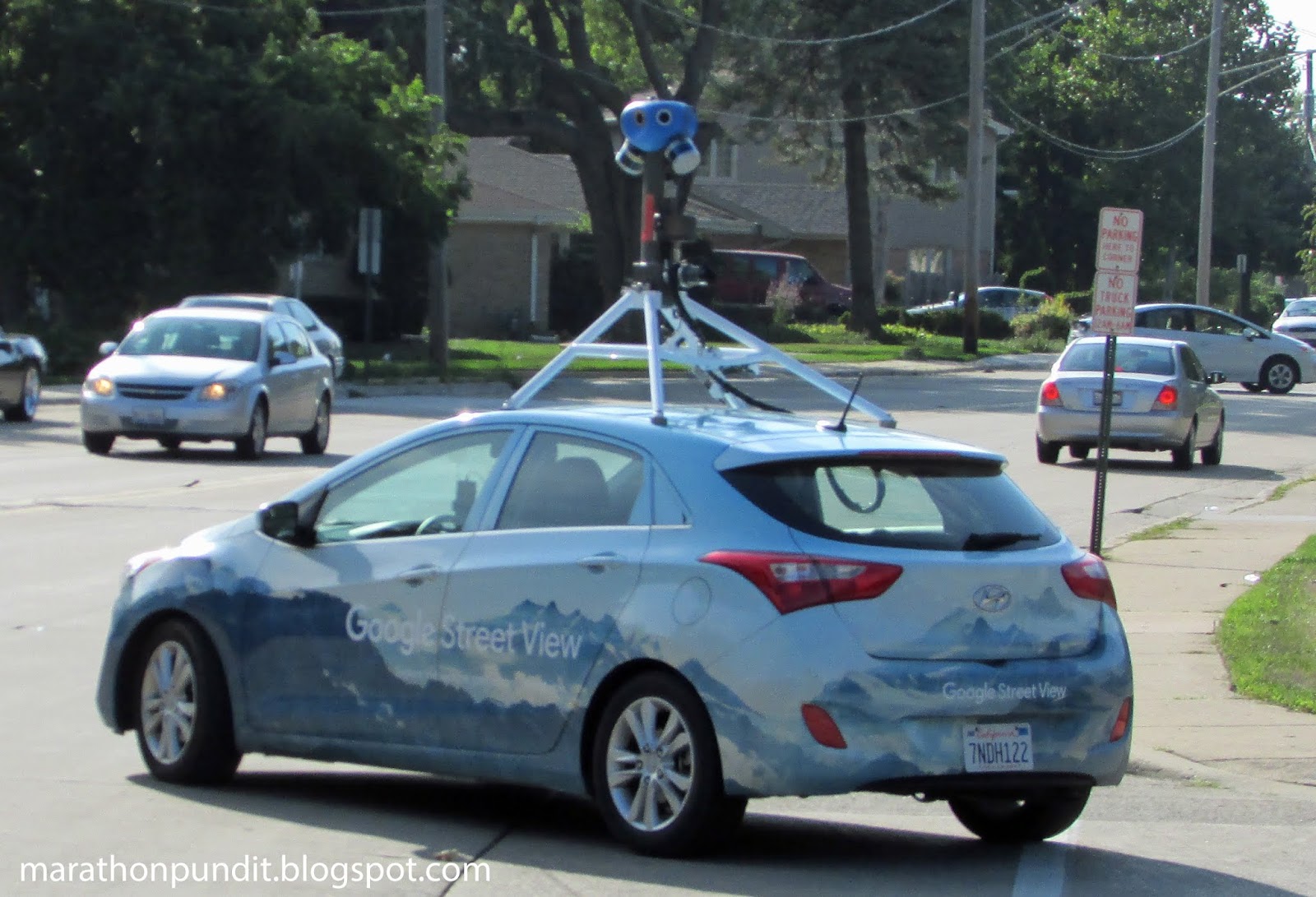 Marathon Pundit: Google Street View camera car spotted in Morton Grove