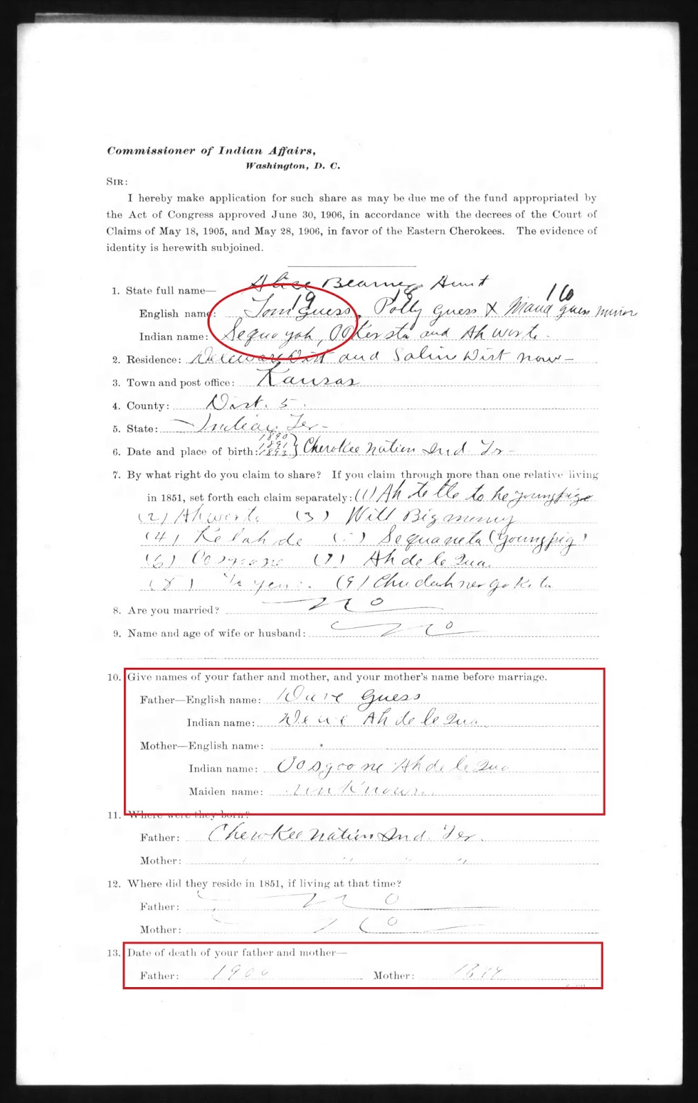 Thoughts from Polly's Granddaughter: From Sequoyah to Sequoyah: The ...