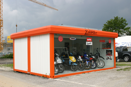 Shipping containers as retail.