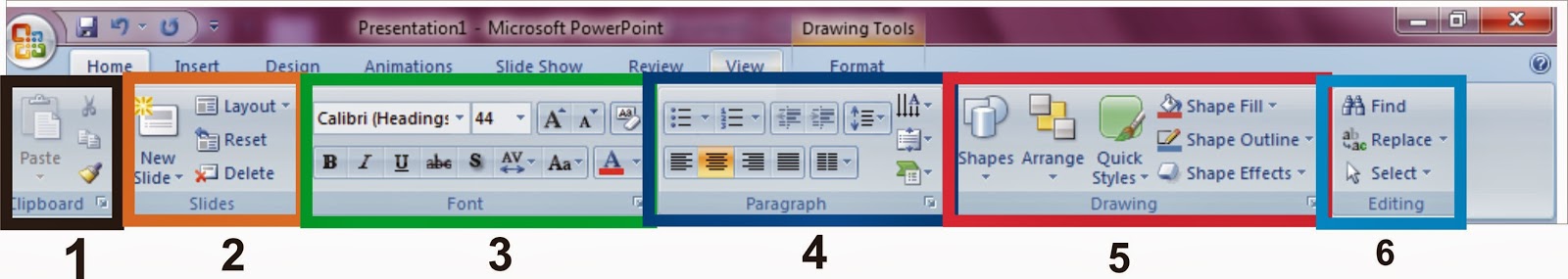 MENU-MENU DI MIKROSOFT POWERPOINT