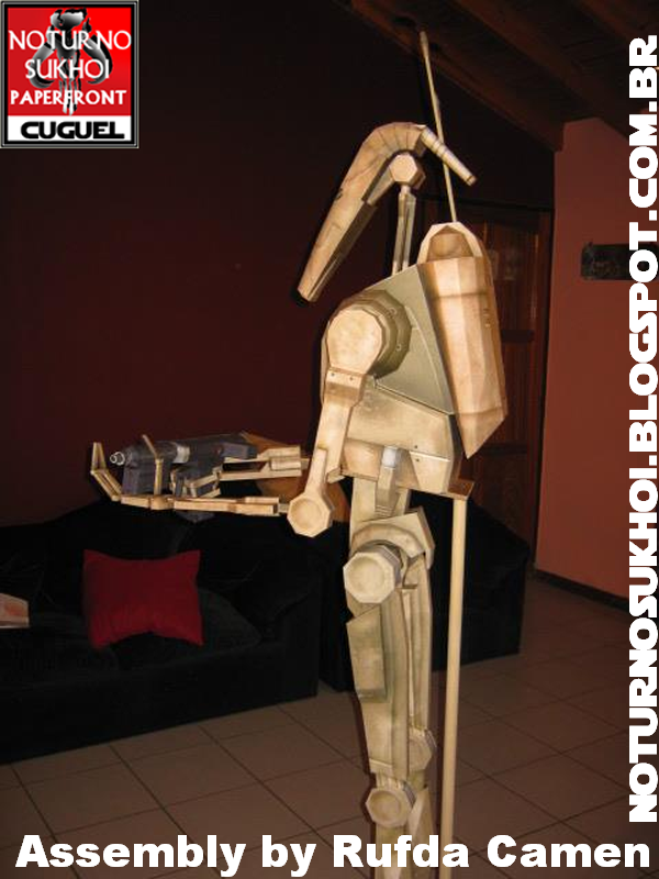 Noturno Sukhoi: Star Wars OOM-séries / B1 Battle Droids _ Papercraft