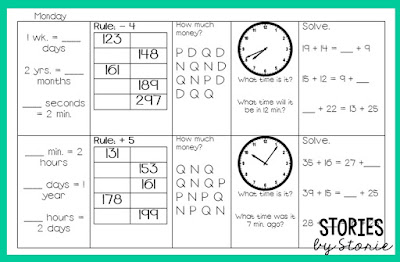 Morning Work - Using a Daily Math Review