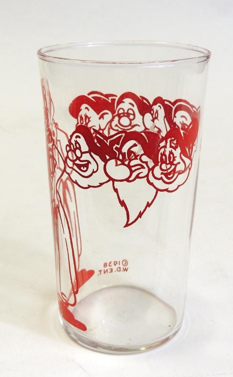 Filmic Light - Snow White Archive: Red "Disney Classics" Dairy Glass