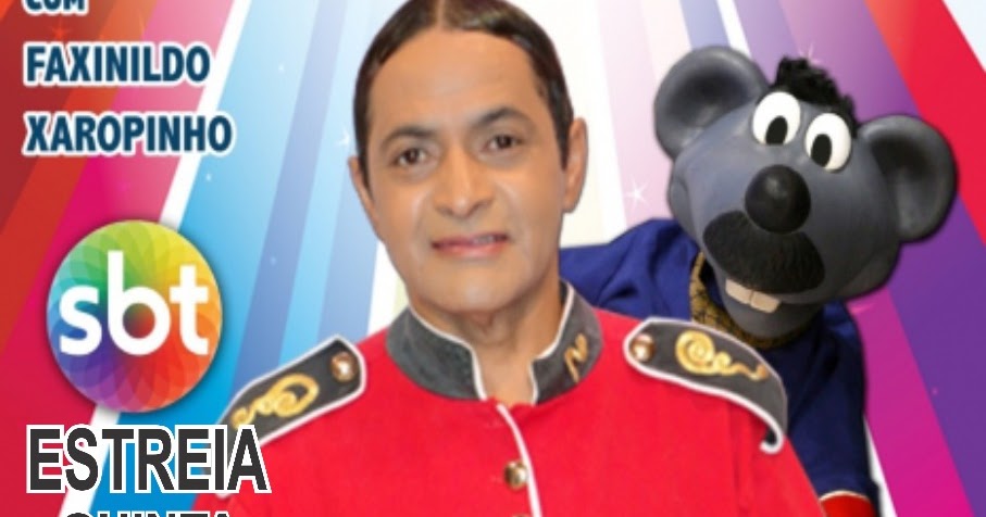 Turma do Programa do Ratinho, do SBT, com Faxinildo e Xaropinho ...