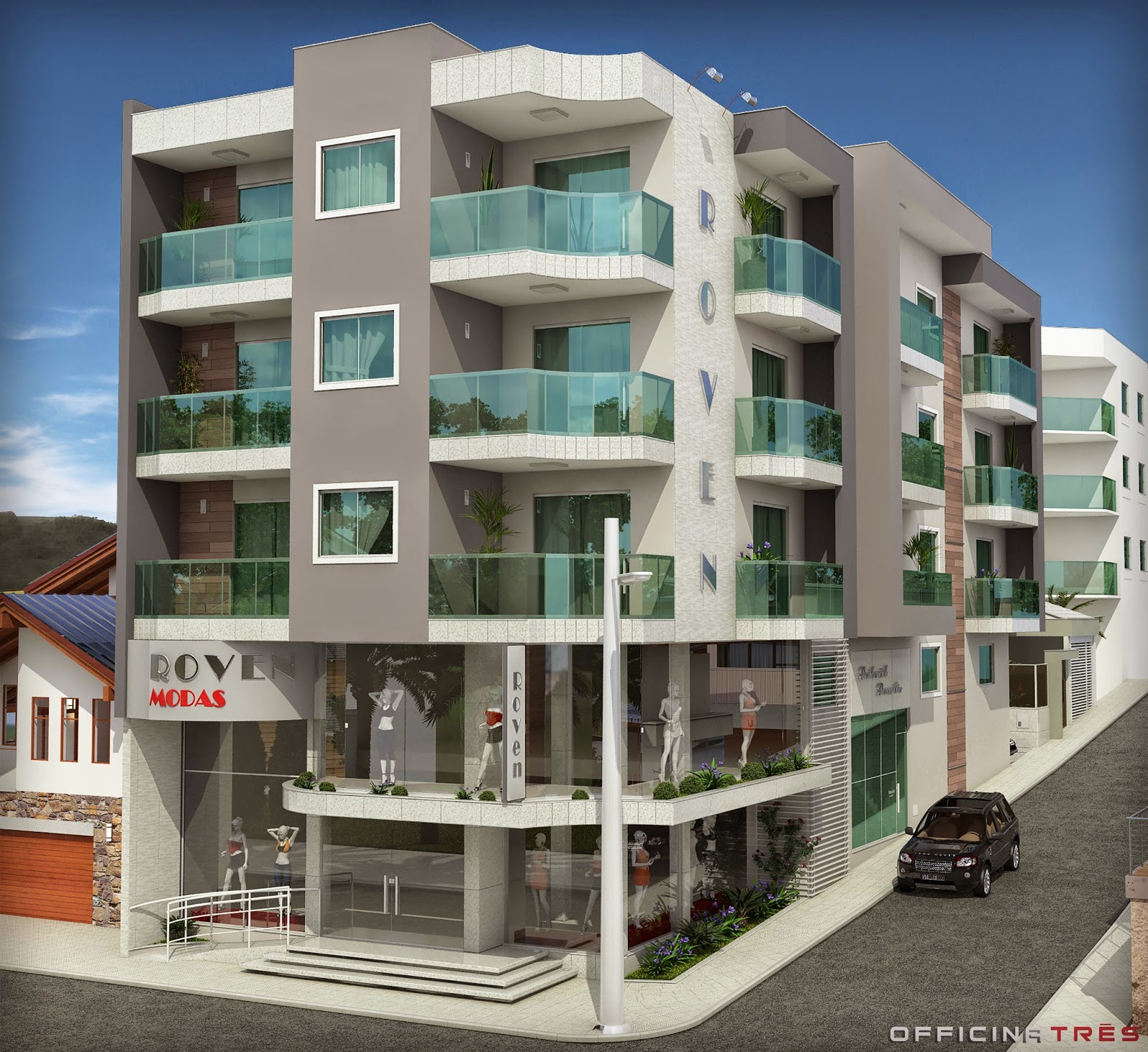 OfficinaTrês: Reforma de prédio misto em Irupi-ES