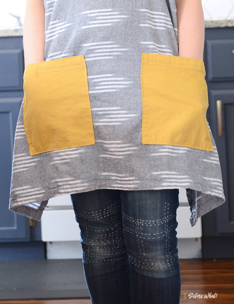 Farmhouse Linen Pinafore Apron Pattern and Tutorial - Sisters, What!