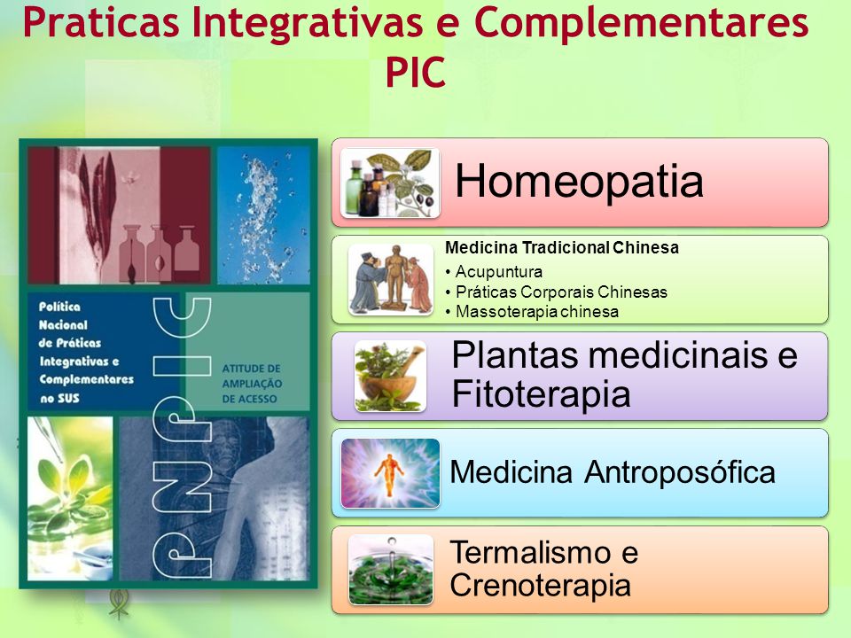 Fármaco Atual: Políticas Integrativas e Complementares.