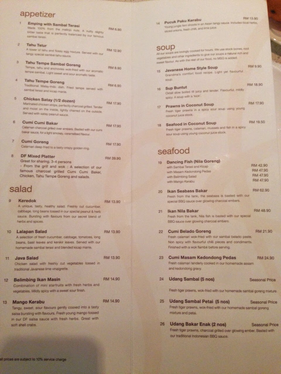 SQUEEZE THE DAY: The Dancing Fish Bangsar