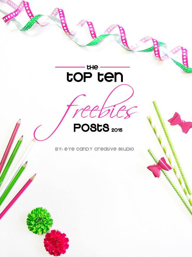 Eye Candy Creative Studio: FREEBIES :: The BEST of 2015