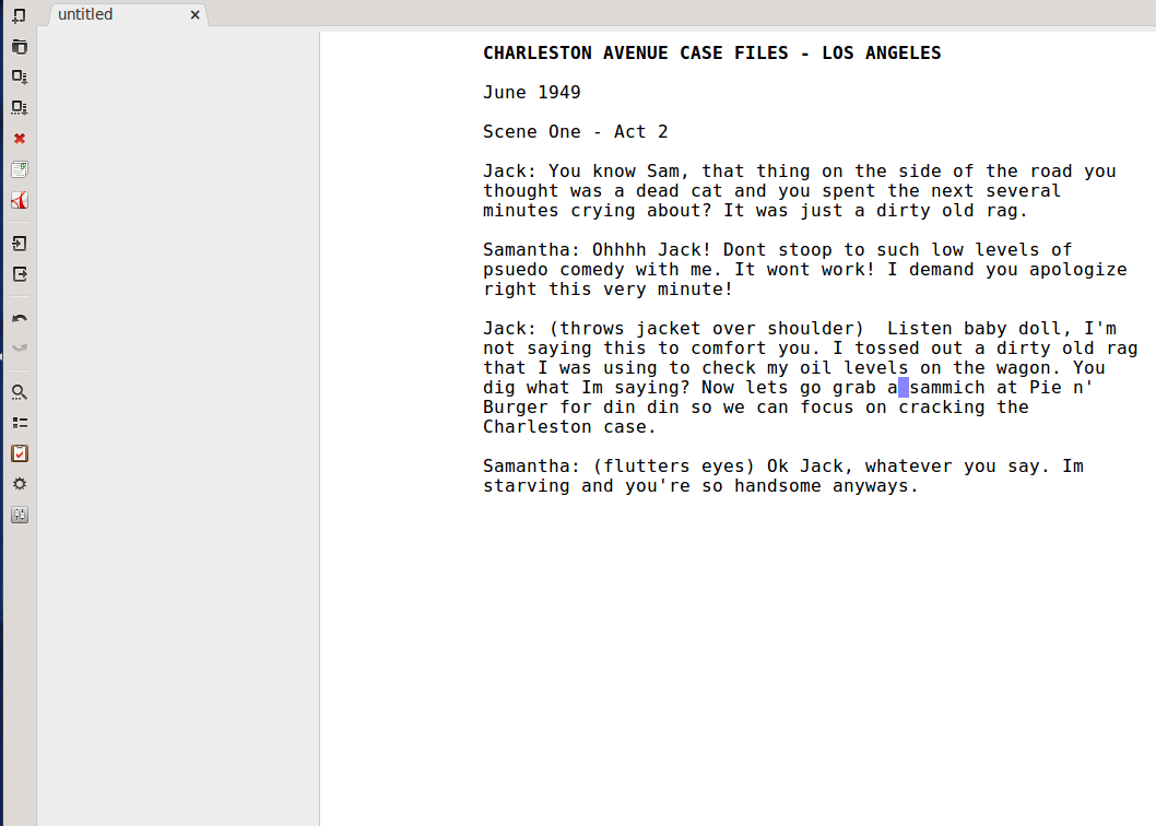 Trelby Screenwriting App | iheartubuntu
