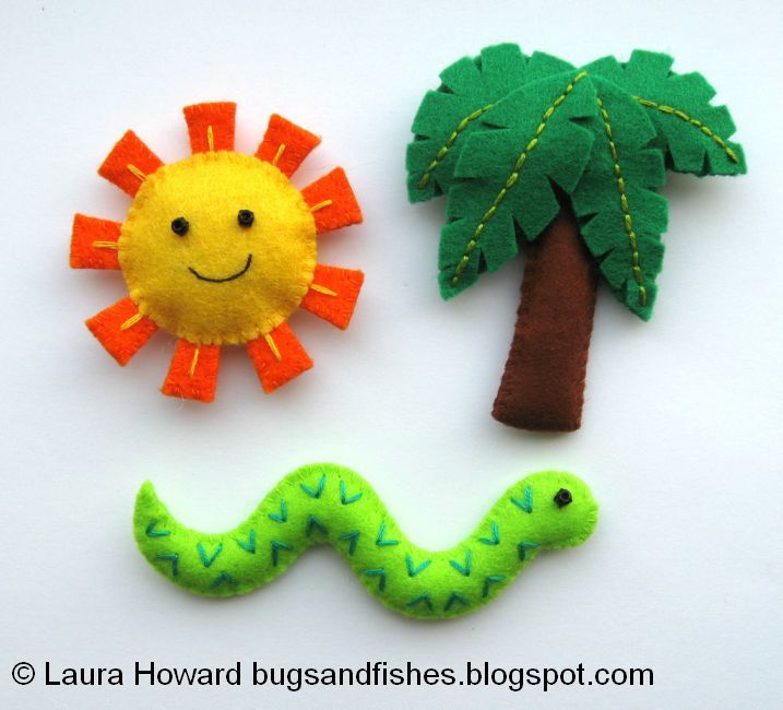 Bugs and Fishes by Lupin: How To: Make a Mini Felt Snake