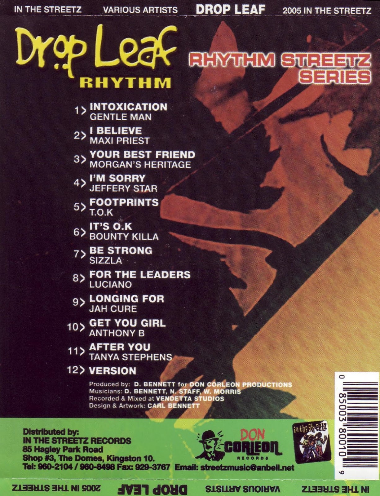 AXIOMA SOUND CREW: Drop Leaf Riddim CD (2005) MR. MACROOZ