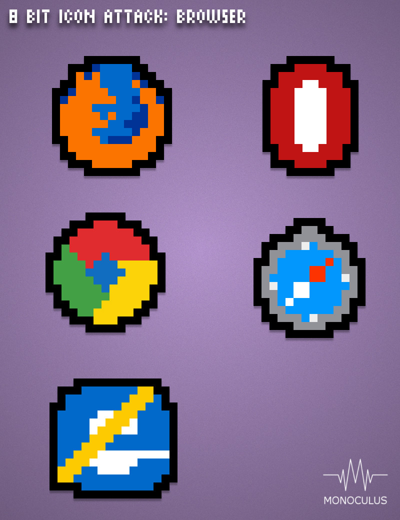 monoculus: 8Bit Icon Attack: Browser