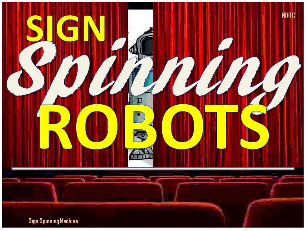 Sign Waving Sign Spinning Machine Robot Spinners Advertising Signs ...