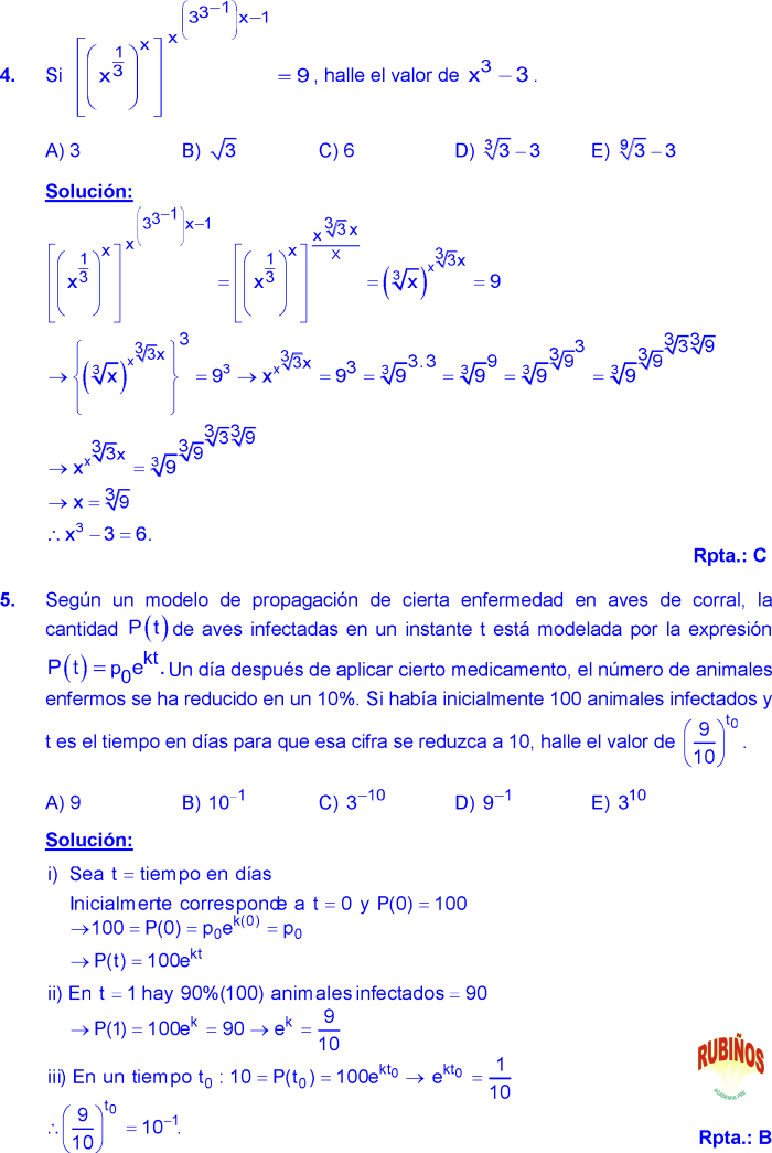 TEORÍA DE EXPONENTES FÓRMULAS Y EJERCICIOS RESUELTOS PDF
