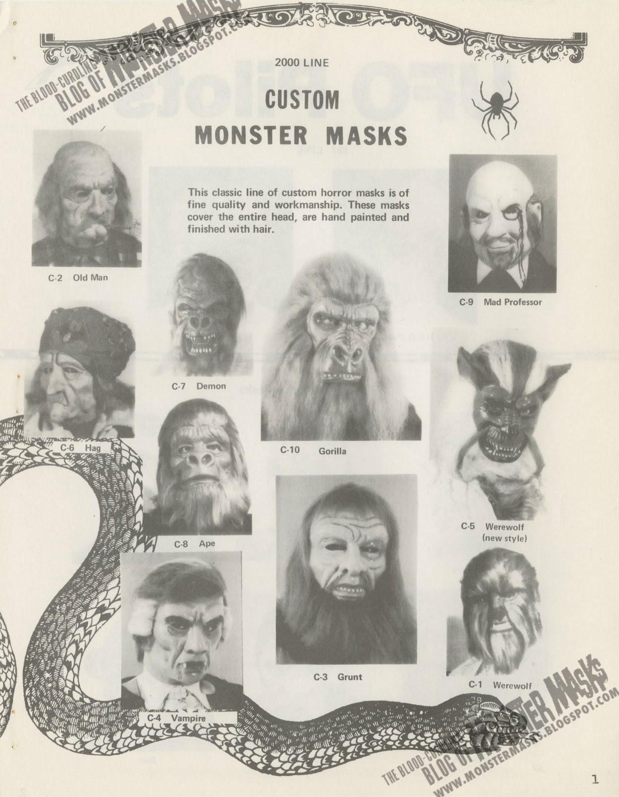 Blood Curdling Blog of Monster Masks: 2011