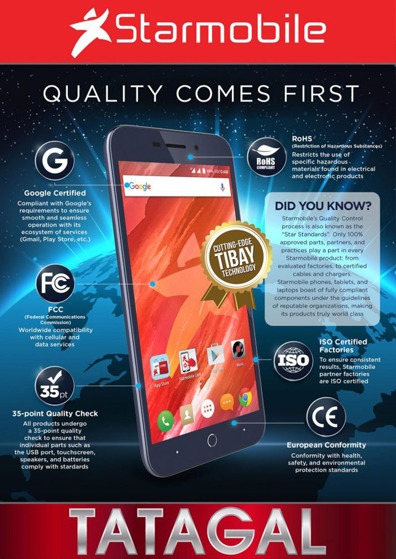 Starmobile meets international quality control certifications | Geeky Pinas
