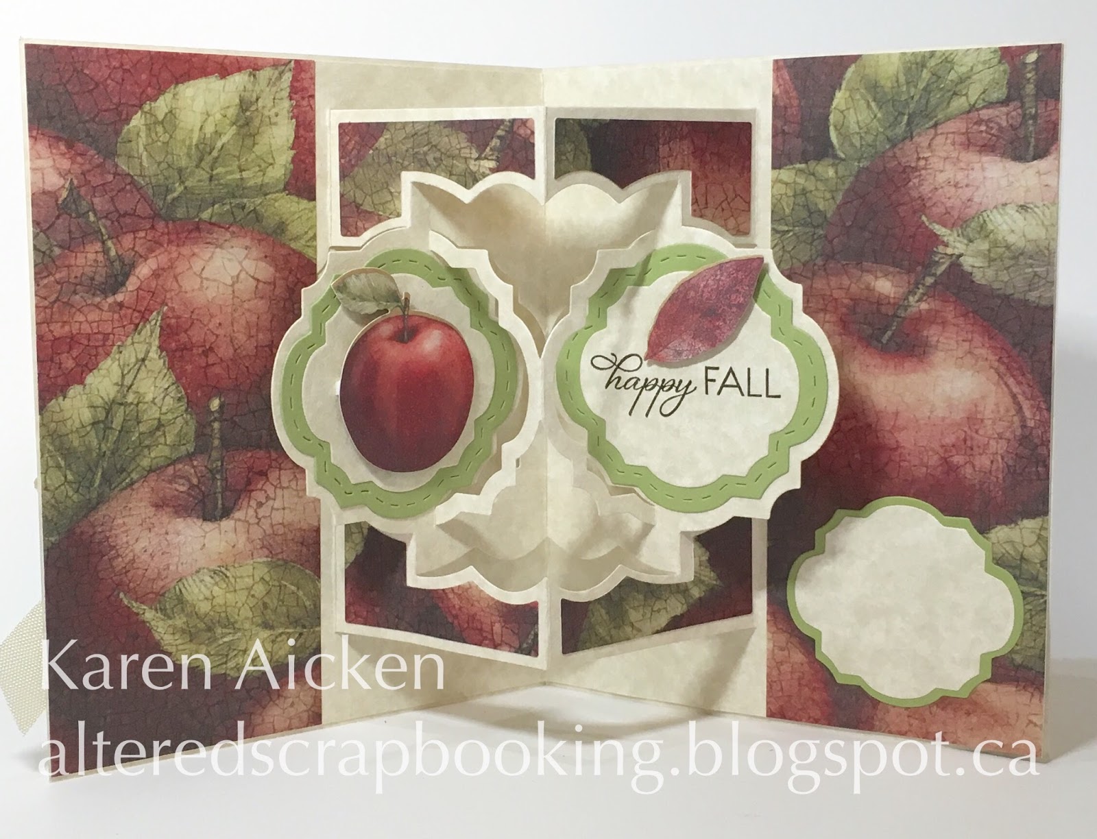 Altered Scrapbooking: Harvest Apple Pop-Up Card - NEW RELEASE!