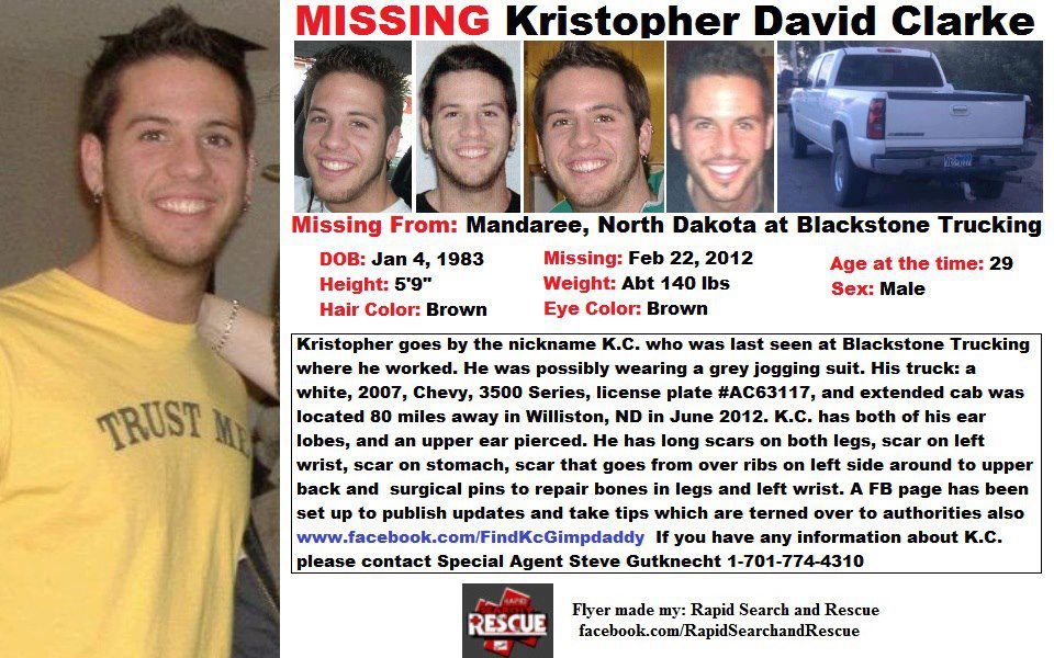 Footprints at The River's Edge: 02/22/12: Kristopher Clarke, 29, New ...