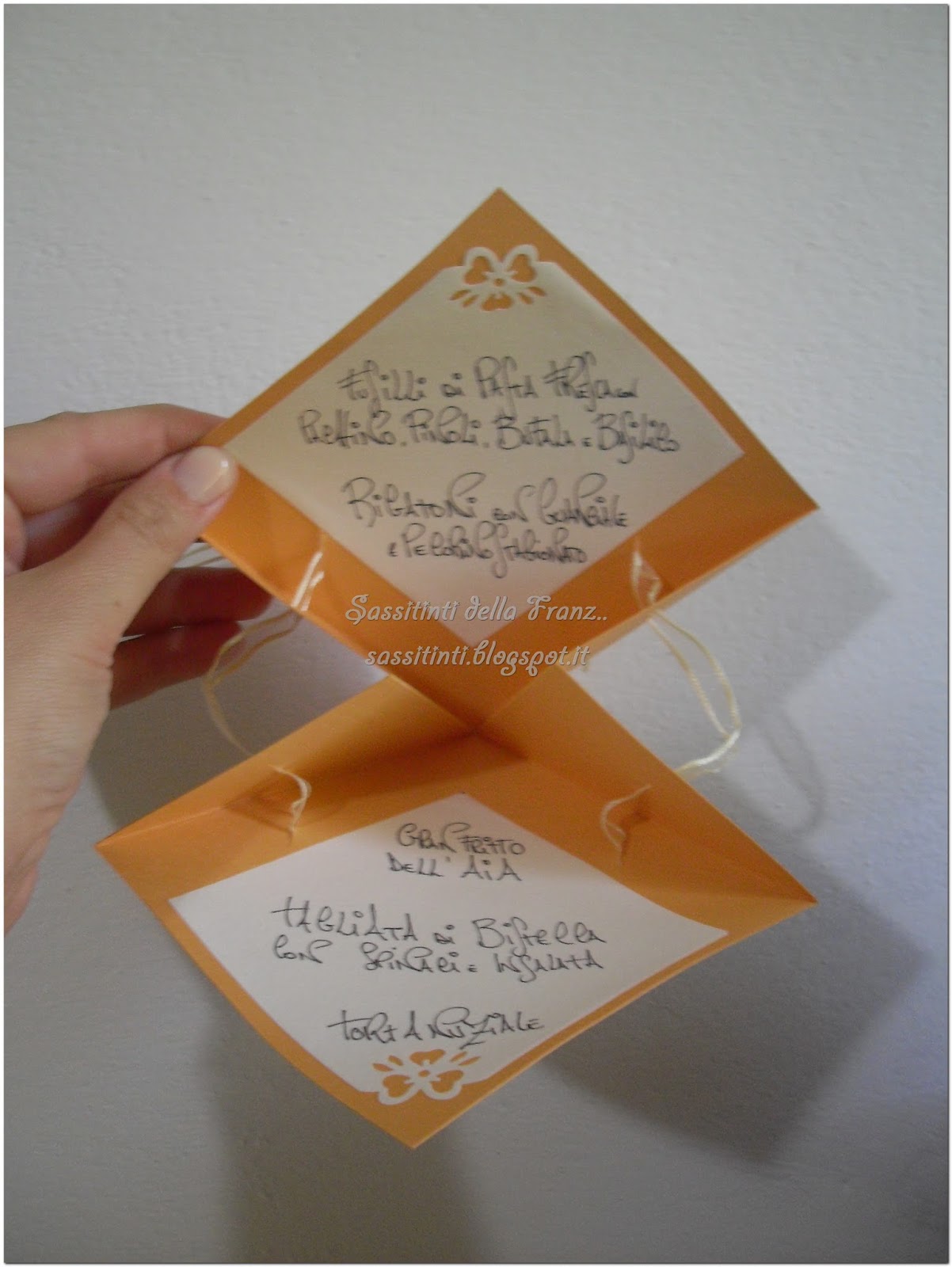 Sassitinti : MENU ORIGAMI...