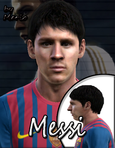 [PES 2012] Faces por Mario: Lionel Messi Face by Mario