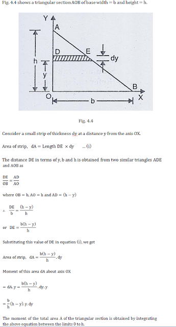 Centroid formula for all shapes of an area element: how to find centroid