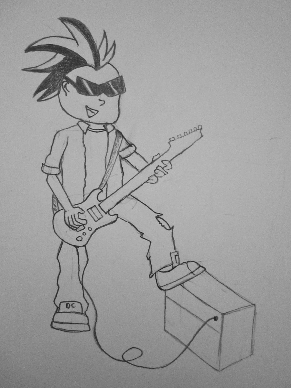 Gallery 91 Inc.: Punk Rocker Illustration