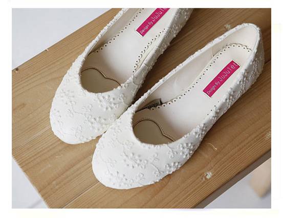 Shoe Stylin': Be a Sweet Fairy Girl with Cute Lace Round Toe Flats in ...
