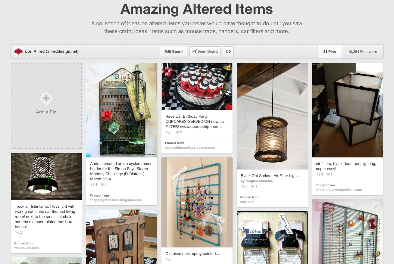 Allred Design Blog: Inspired by Pinterest: Amazing Altered Items