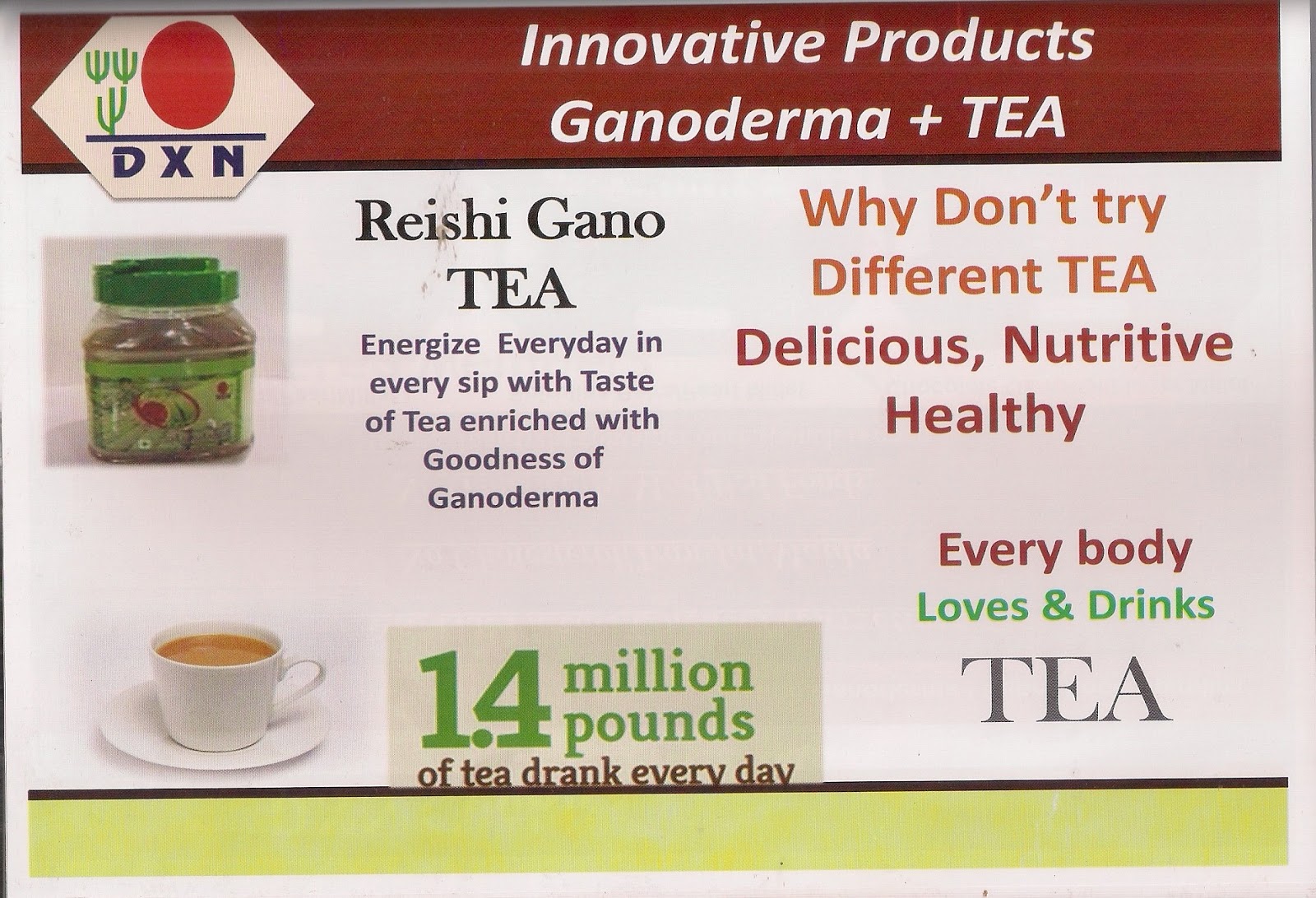 AMAZING GANODERMA: Reishi Gano Tea - Perfect Tea one