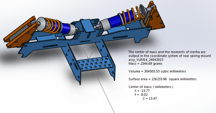 Victoria University Motorsport: Design of a Rear Spring and Bellcrank Mount