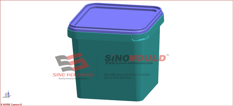 PLASTIC INJECTED MOLDING SOLUTION: Cheese bucket mold