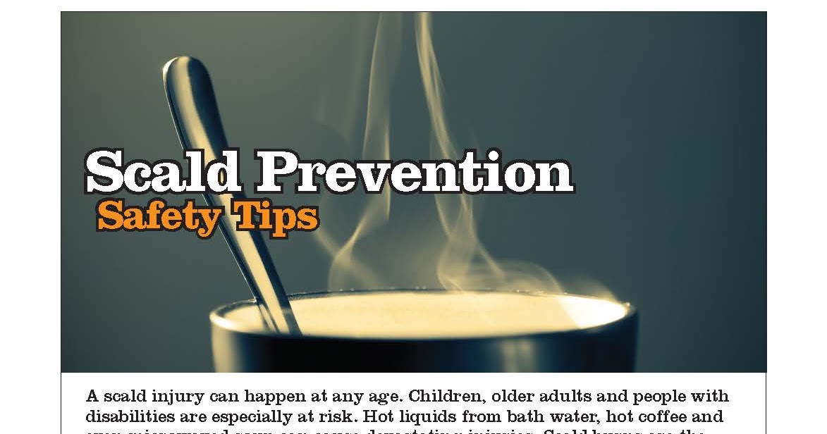Village of Bellevue: NFPA: Scald Prevention Safety Tips