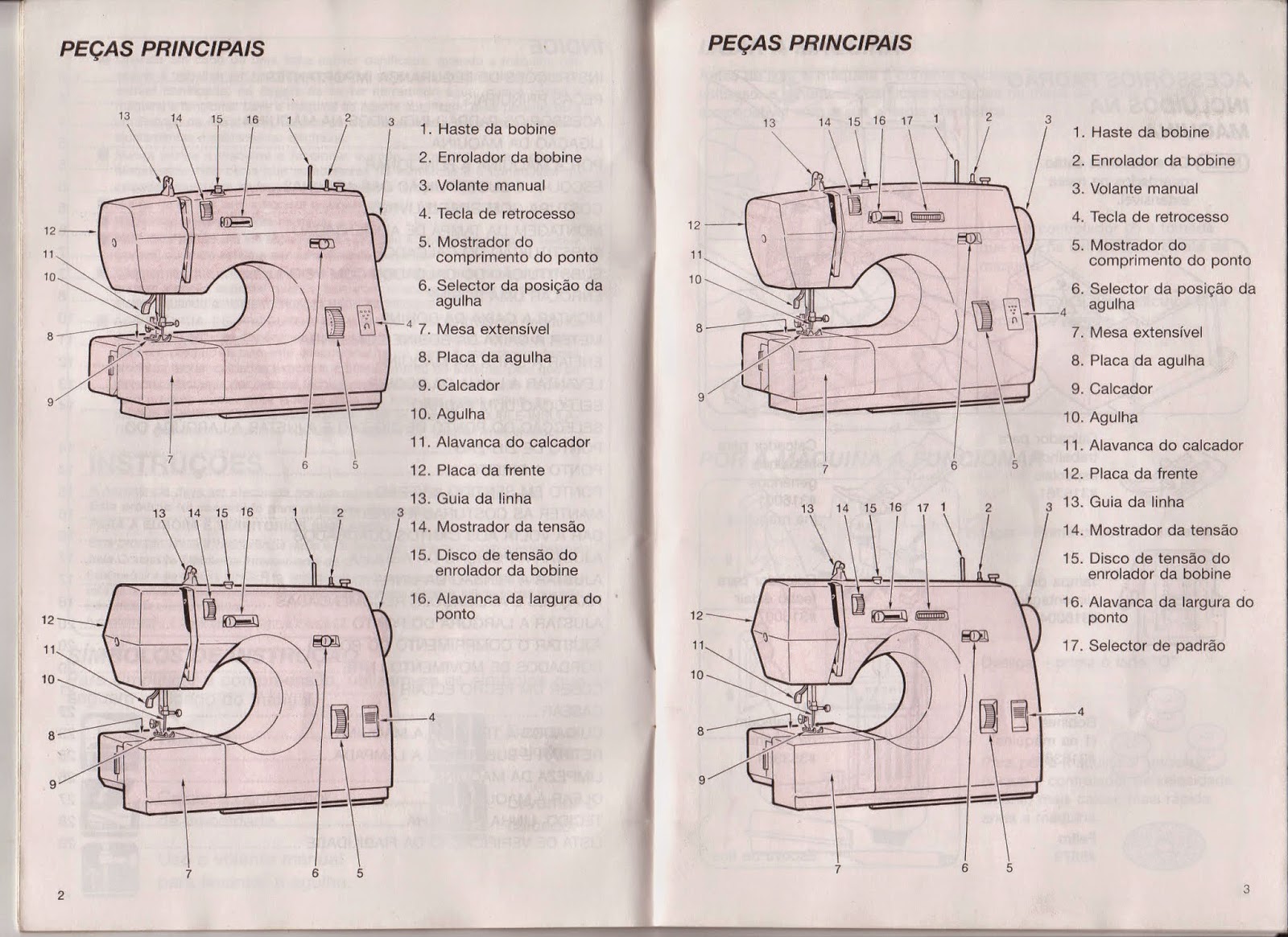Lãs com Tons: Manual de Instruções da Singer mod. 345