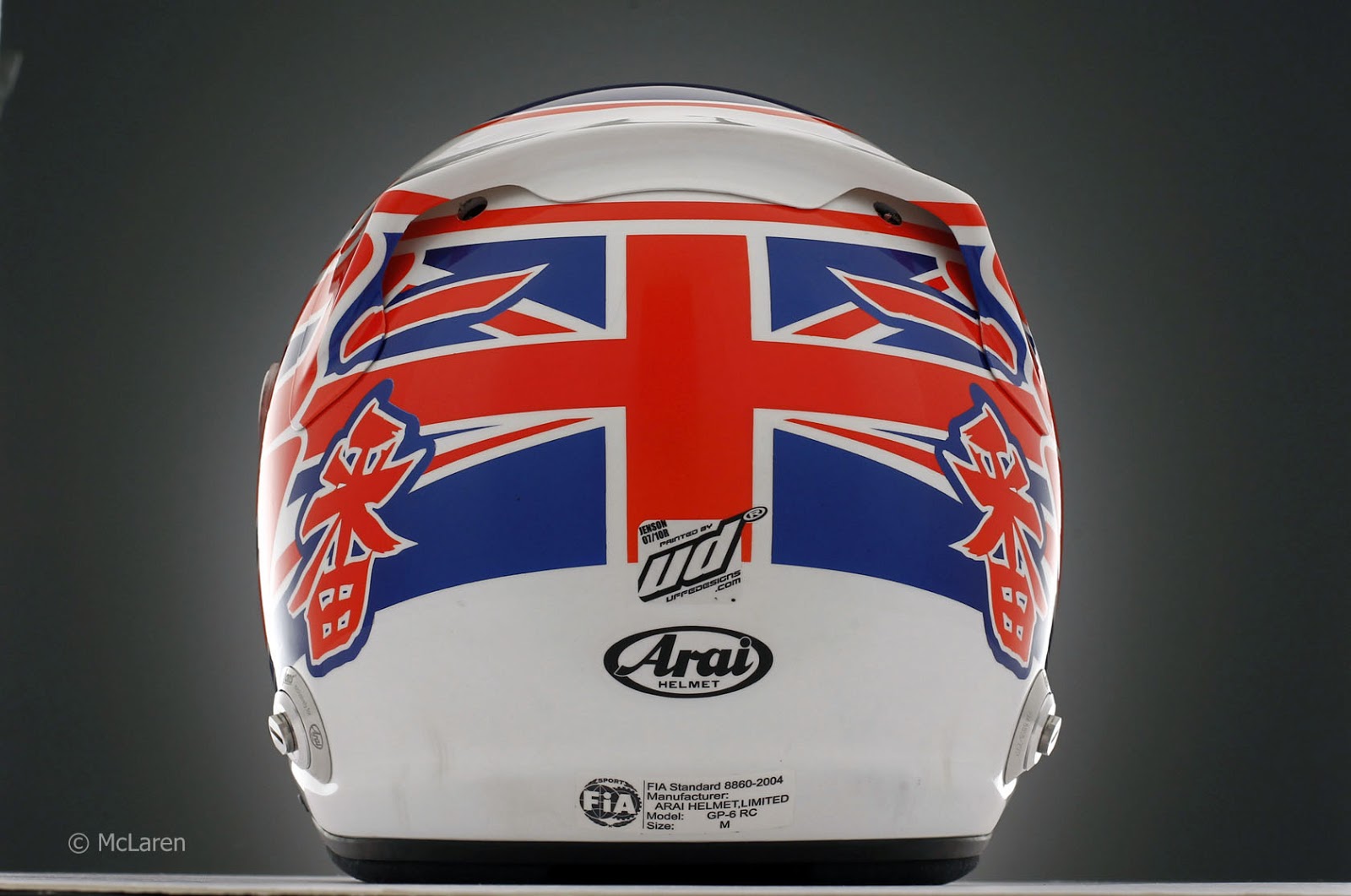 Racing Helmets Garage: Arai GP-6 RC J.Button 2011 by Uffedesigns