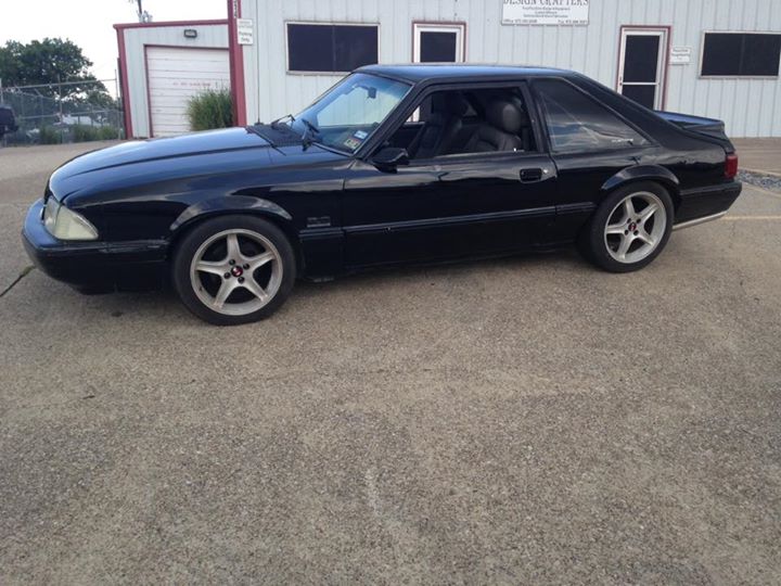 Whiteboy's Mustangs: 1993 mustang lx 5.0 5spd black