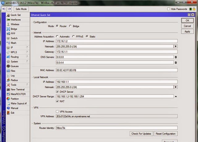 Mikrotik routeros v6 email config - vseralink