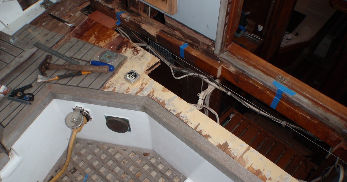 home is where the boat is: the rotted deck & beam