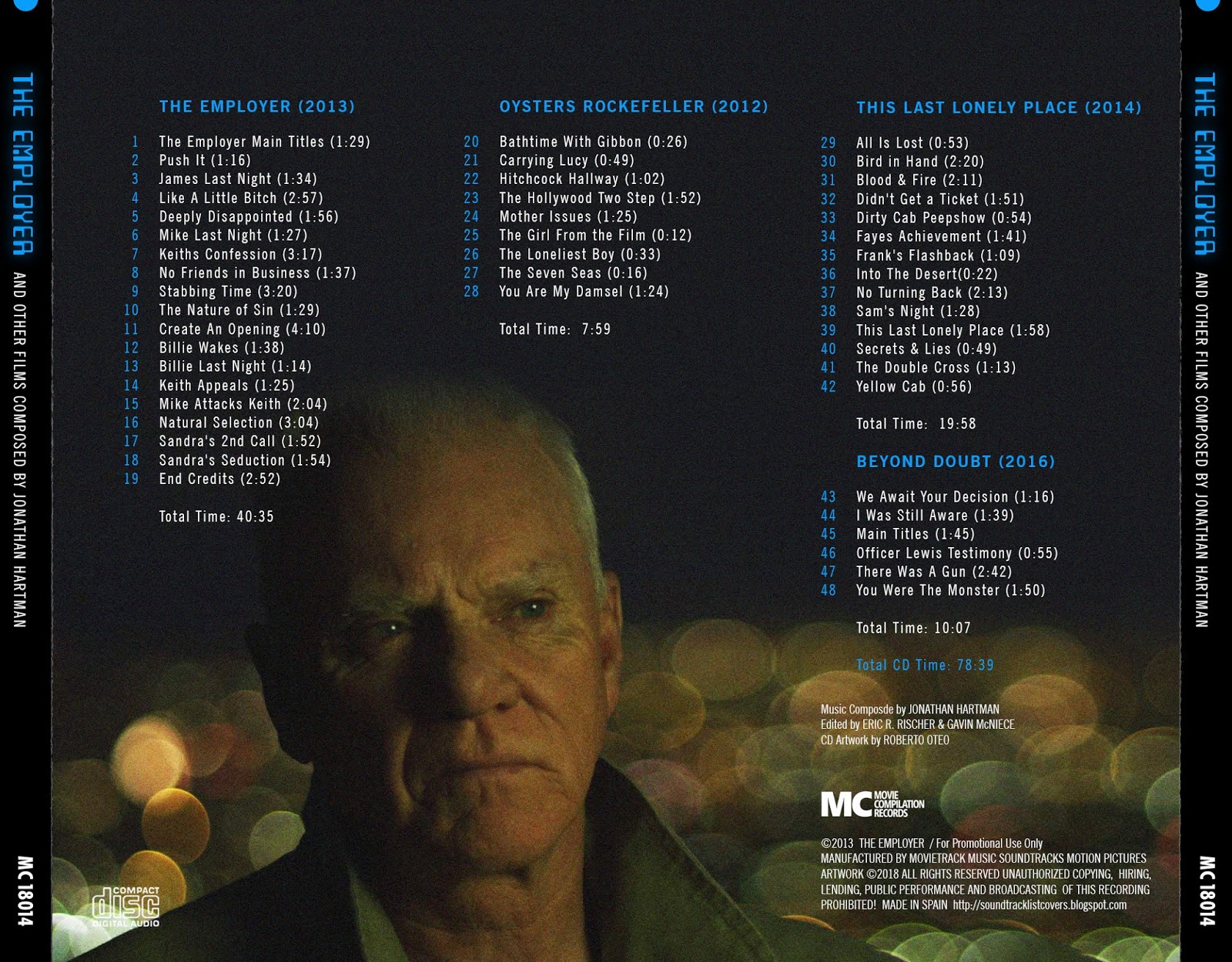 Soundtrack List Covers: The Employer (Jonathan Hartman)