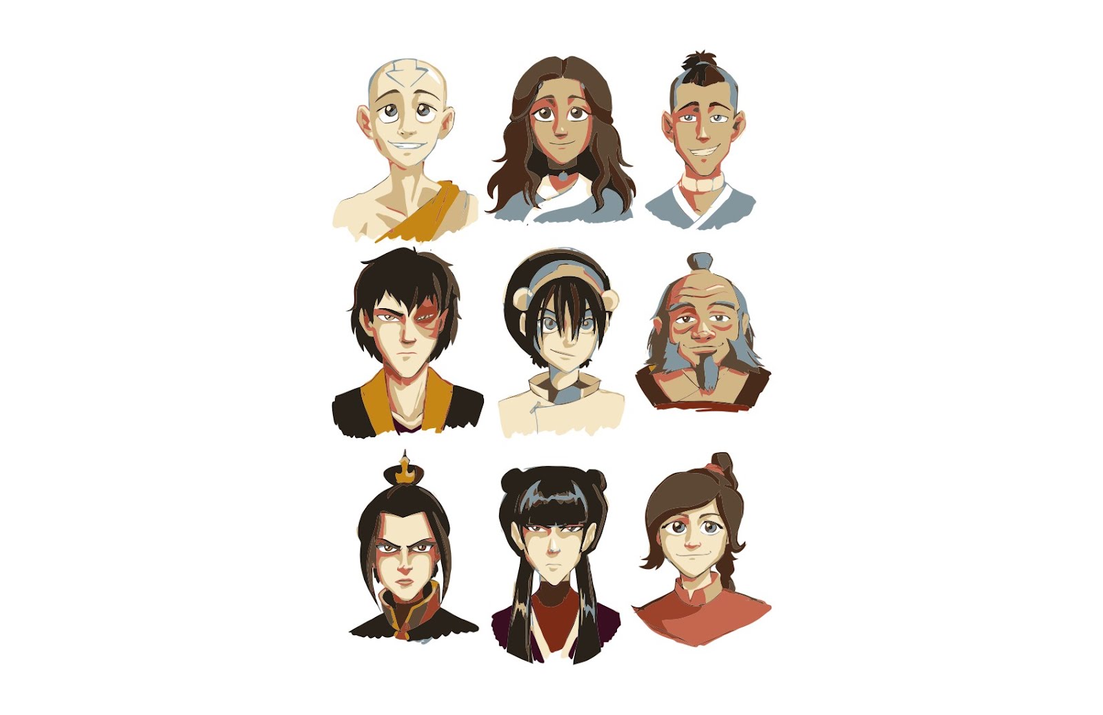 Avatar The Last Airbender Characters | Vector Game