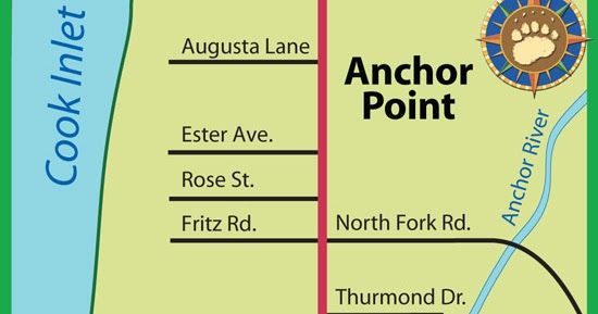 Maps of Alaska Roads By Bearfoot Guides: Map Of Anchor Point, Alaska