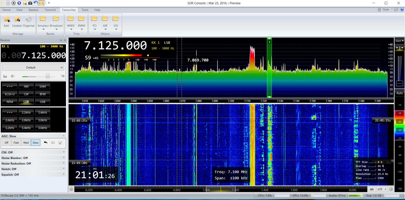 AIR - RADIORAMA: SDR Console V3 software. Prime prove con la preview