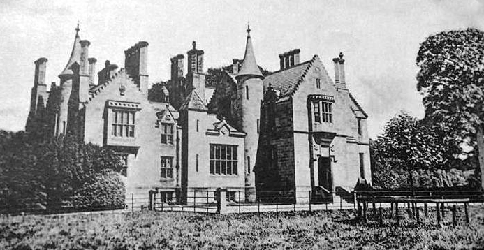 Tour Scotland: Old Photograph Milton Lockhart House Scotland