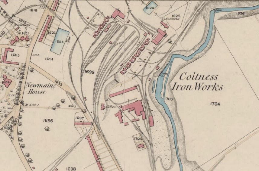 Last of the Westland Whigs: Scottish Iron Works 25 inch scale mapped 1858
