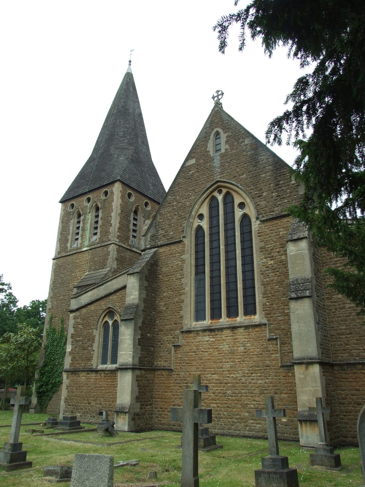 Victorian Churches: 114 - J.L.Pearson, St Peter, Hersham, Surrey, 1885.