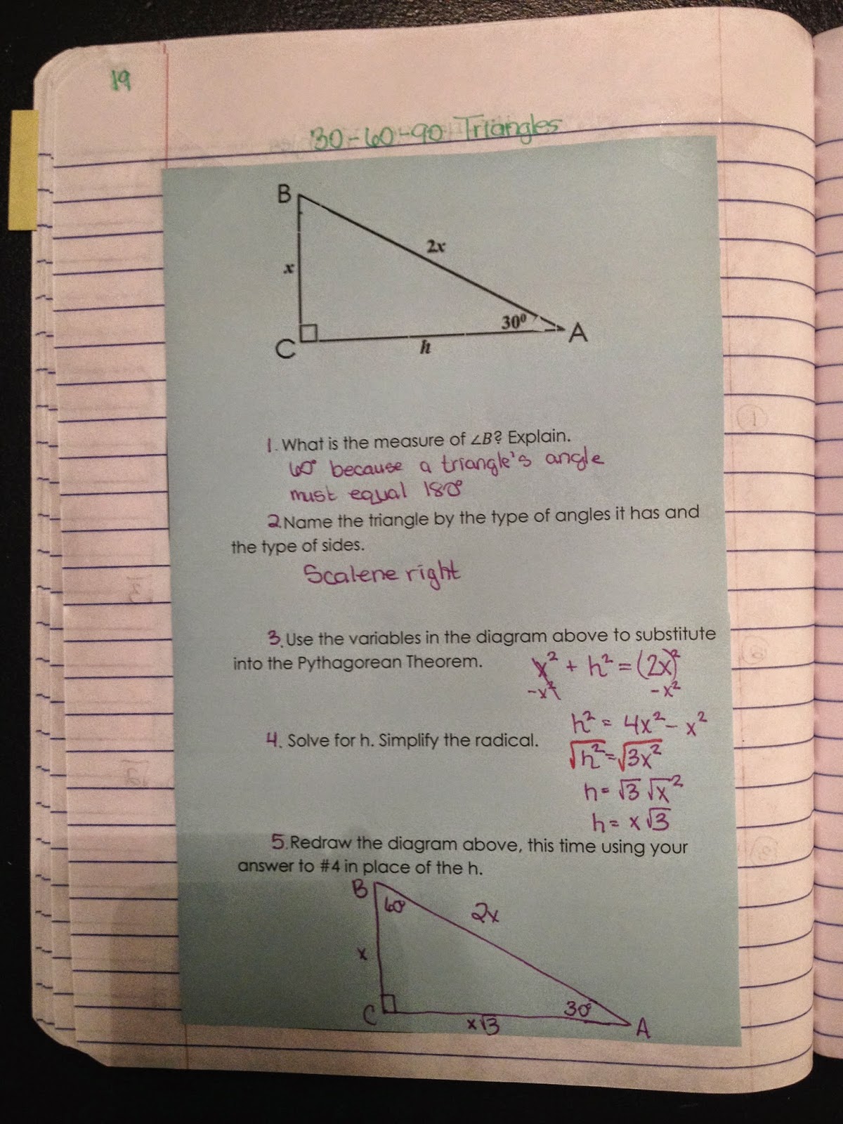 misscalcul8: Trig: Unit 1 Interactive Notebook