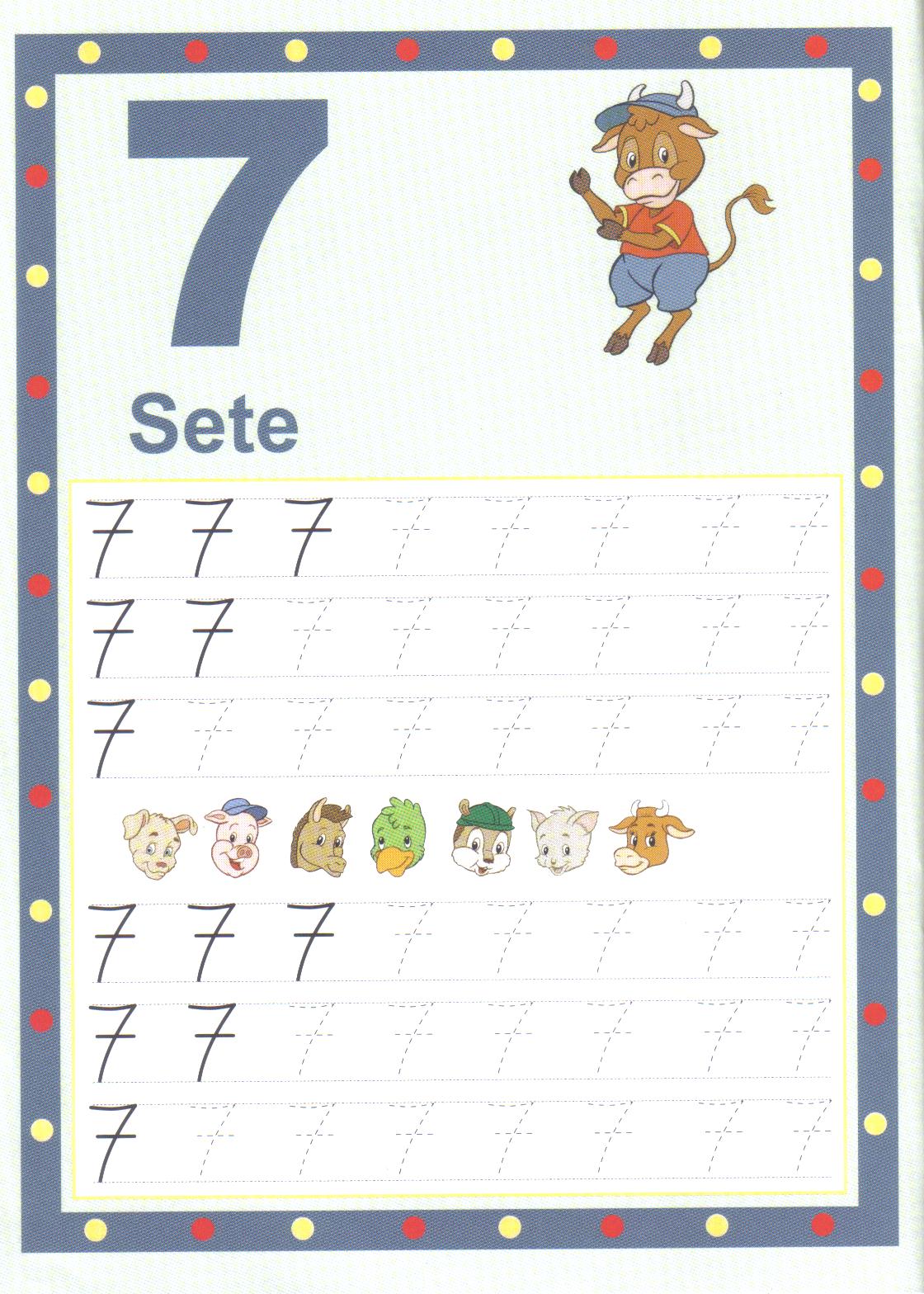 Caligrafia com os Números