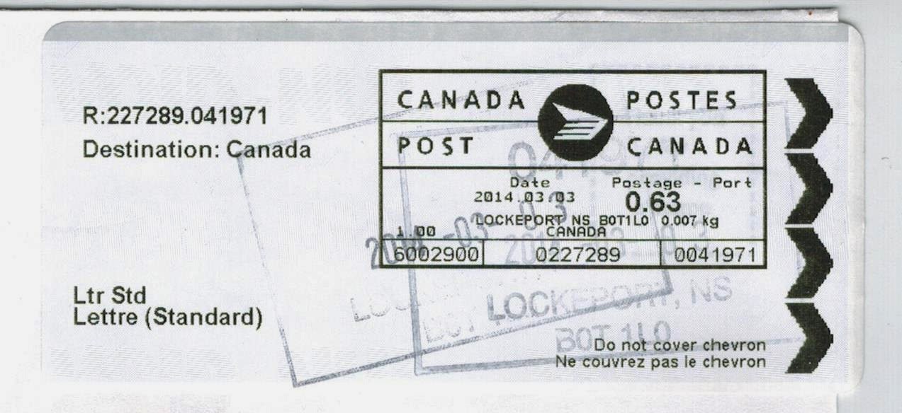 Postal History Corner: Canadian Standard Size Letter Rates : Jan. 13 ...
